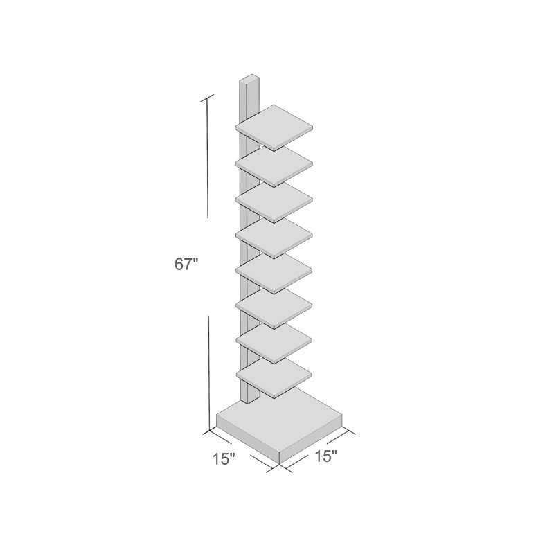Waverley ladder etagere bookcase store